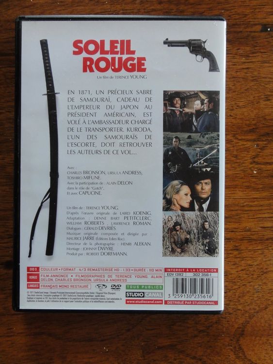 Soleil rouge Alain Delon /Charles Bronson/Ursula Andress... (Neu ...