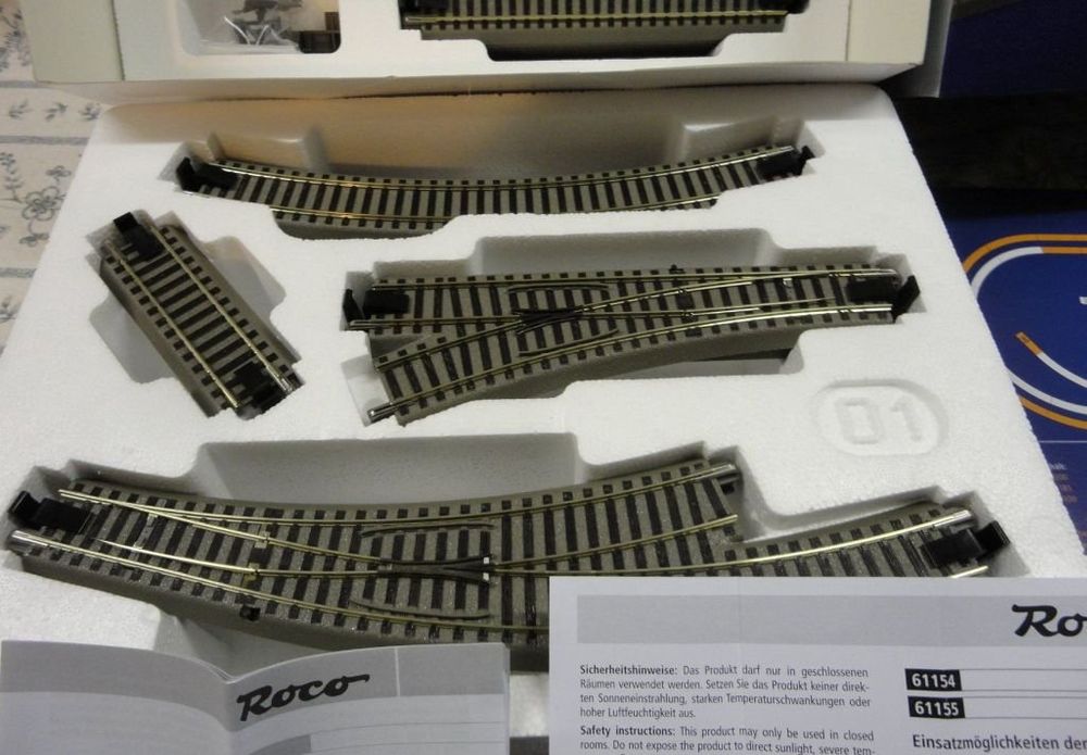 Roco GeoLine H0 61103: Gleisset D - 26 Gleise + Weichen, neu | Kaufen auf Ricardo