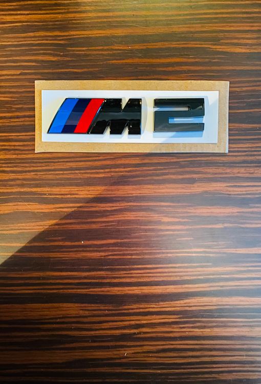 BMW M2 Emblem Logo Schriftzug NEU in Schwarz (Neu und originalverpackt ...