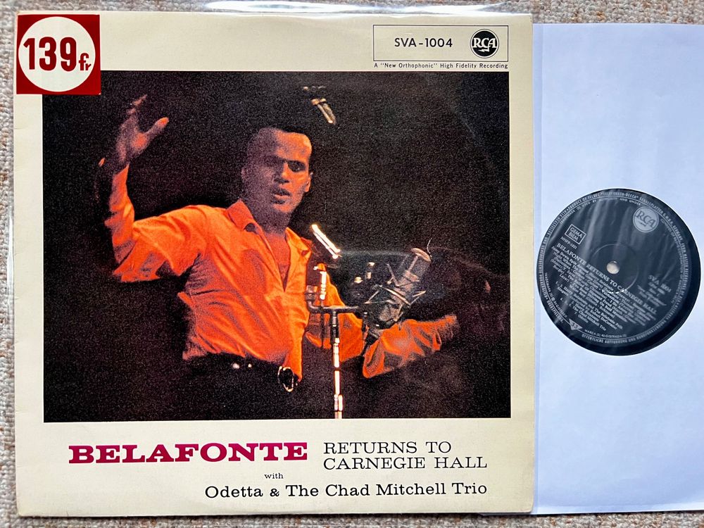 Belafonte Returns To Carnegie Hall Calypso LP GEWASCHEN TOP (Gebraucht) in Unterseen für CHF 9 ...