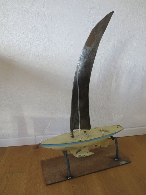 2.Handdesign Signiert Unikat Kunst Patina Segel-Boot Schiff (Gebraucht) in Buchs ZH für CHF 149 ...
