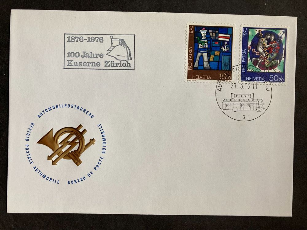 Schweiz 1976 Automobilpoststempel 100 J. Kaserne Zürich PP 1 (Neu (gemäss Beschreibung)) in ...