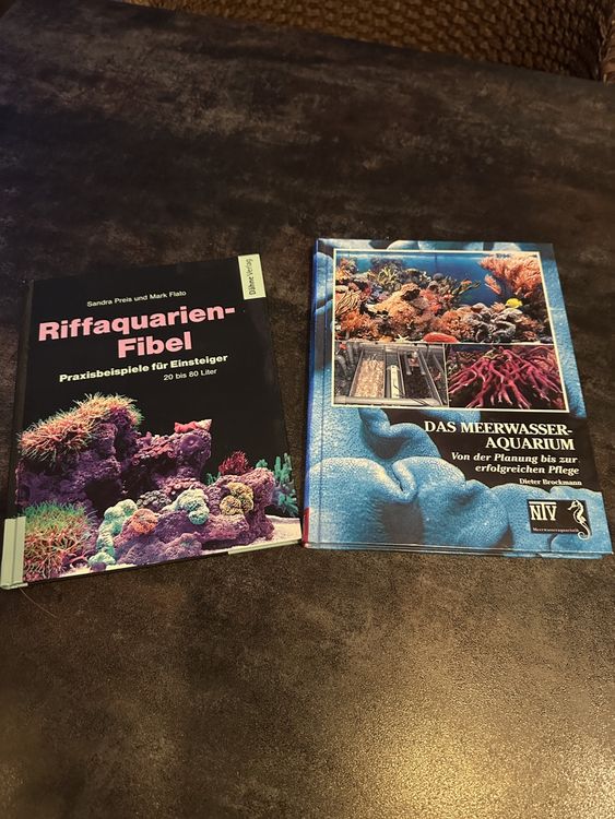 2 Bücher: Riffaquarium, Meerwasser Aquarium (Neu (gemäss Beschreibung)) in Bremgarten AG für CHF ...