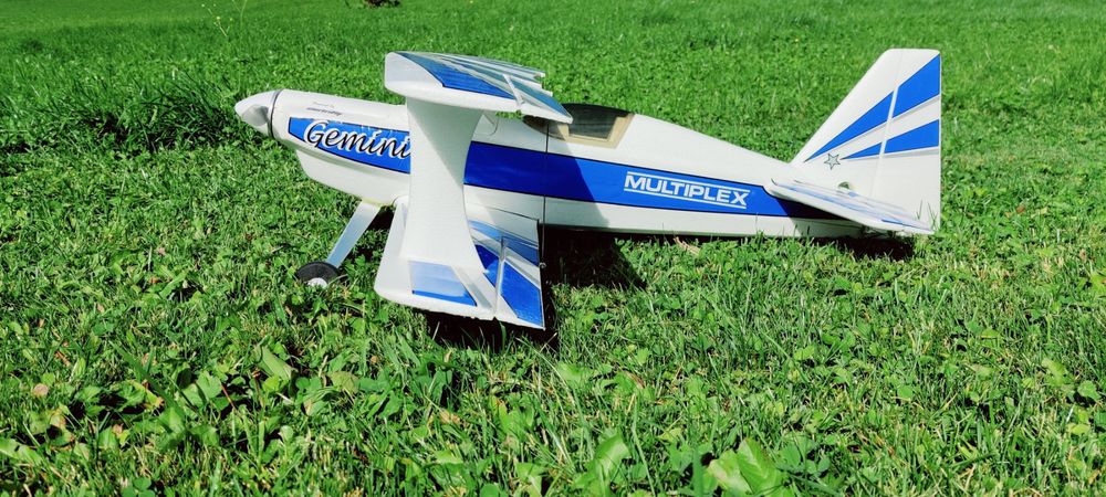 RC Flugzeug Multiplex Gemini Doppeldecker 920mm | Kaufen auf Ricardo