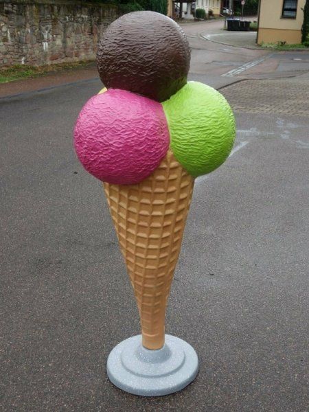 Werbeaufsteller Eis Kundenstopper mit 4 Kugeln: Schoko, Vani (Neu (gemäss Beschreibung)) in Elgg ...