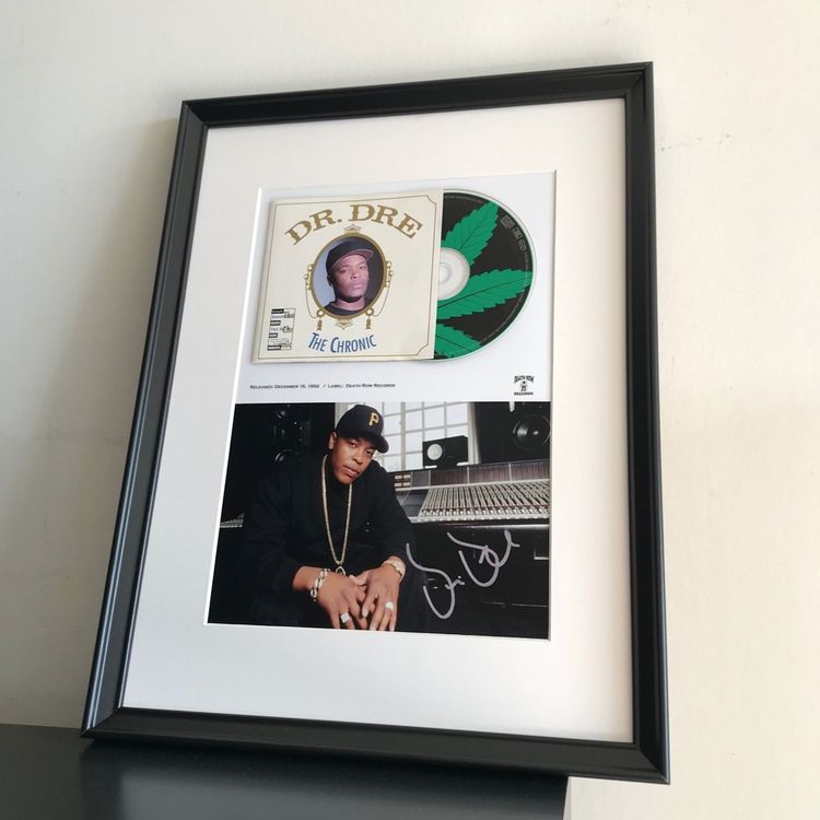 Dr Dre The Chronic Rap Hip Hop Autogramm KULT CD Framed (Neu (gemäss ...