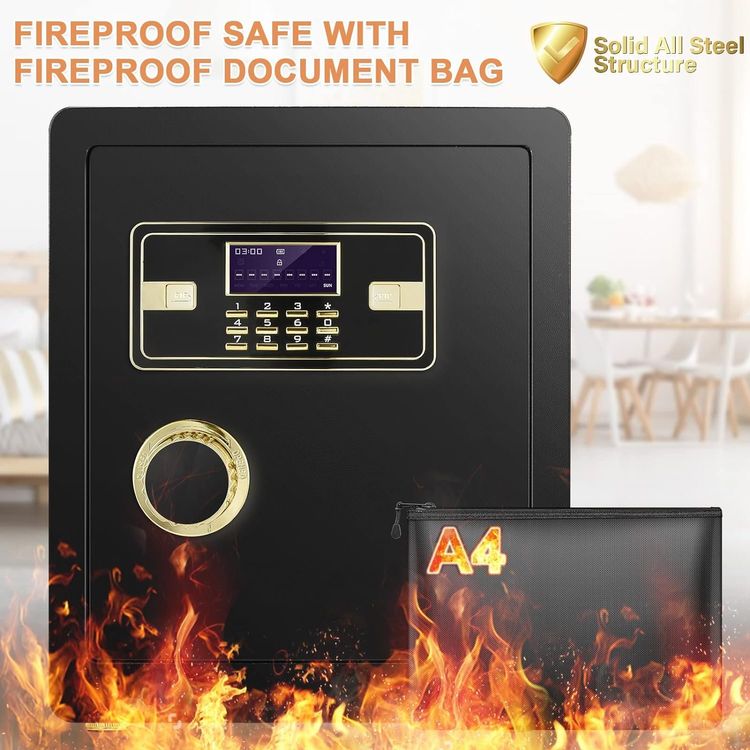 45L Safe Tresor Feuerfest Grosser Digital Heimtresor | Kaufen auf Ricardo