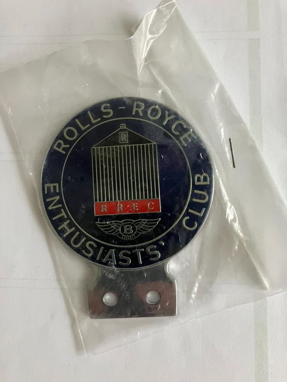 Rolls Royce Enthusiasts Club RREC Car Badge rund | Kaufen auf Ricardo