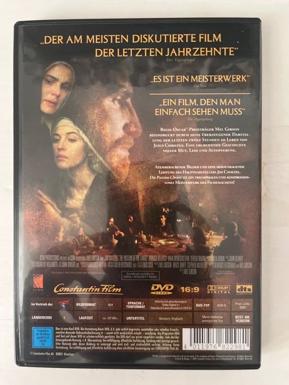 Die Passion Christi (2003) DVD 📀 - Mel Gibson (Neu (gemäss Beschreibung)) in Sierre für CHF 4.95 ...