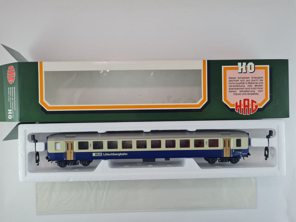 HAG 452 Einheitswagen BLS 2. Klasse AC H0 1:87 (Neu (gemäss ...