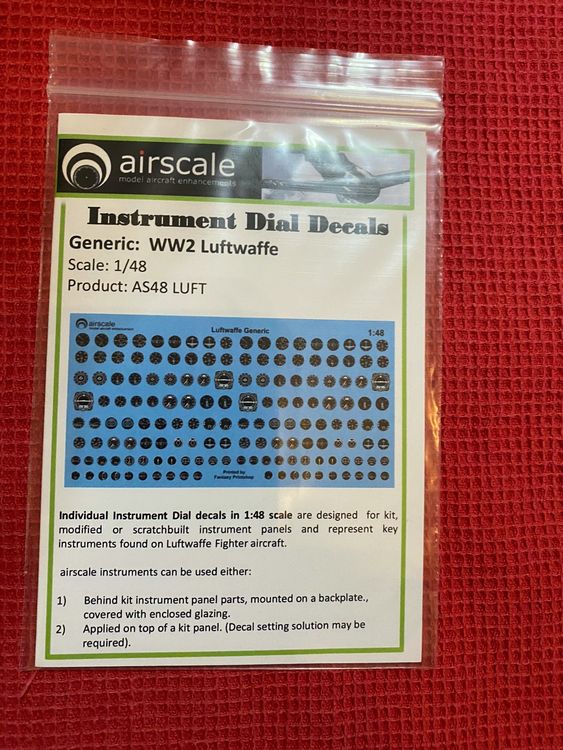 1/48 WWII LUFTWAFFE INSTRUMENT DIAL DECALS | Kaufen auf Ricardo