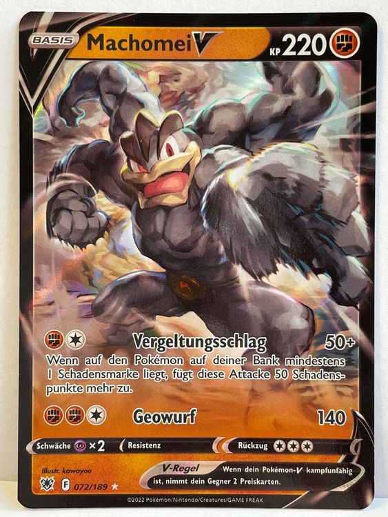 Pokémon Trading Card Game - Machomei V - 072/189 (Neu (gemäss Beschreibung)) in Reinach BL für ...