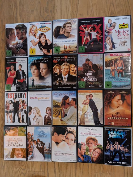 Liebesfilme & Feel-Good-Movies – 20 DVDs ab CHF 5.- (Gebraucht) in Männedorf für CHF 4 – mit ...