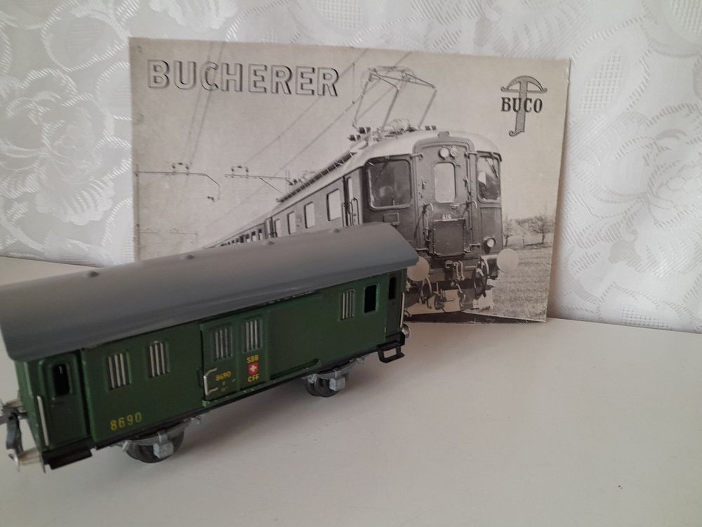 Buco Spur “0” Gepäckwagen 8690 SBB CFF, dunkelgrün, Swiss | Comprare su ...