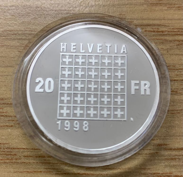 CH Sonder-/Gedenkmünze 1998 - Bundesstaat / CHF 20.- (Neu und originalverpackt) in Gundetswil ...