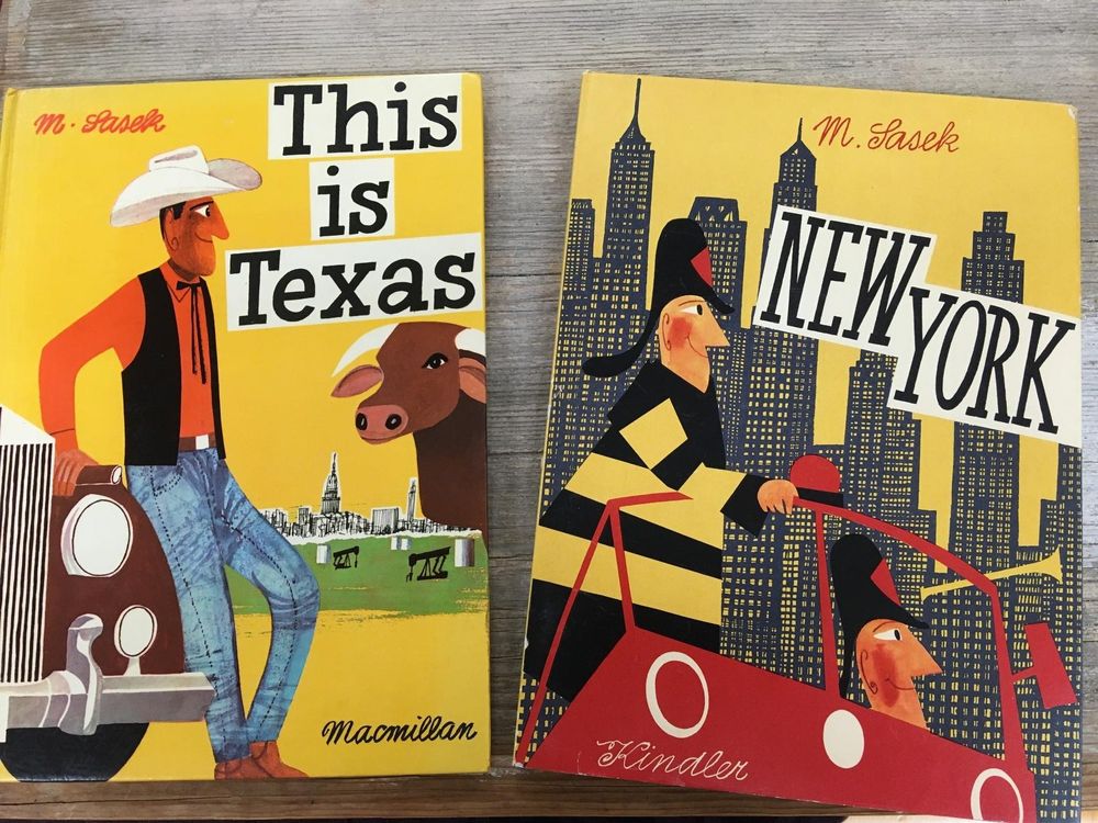 Antiquarisch: 2 x Miroslav Sasek New York/This is Texas (Gebraucht) in ...