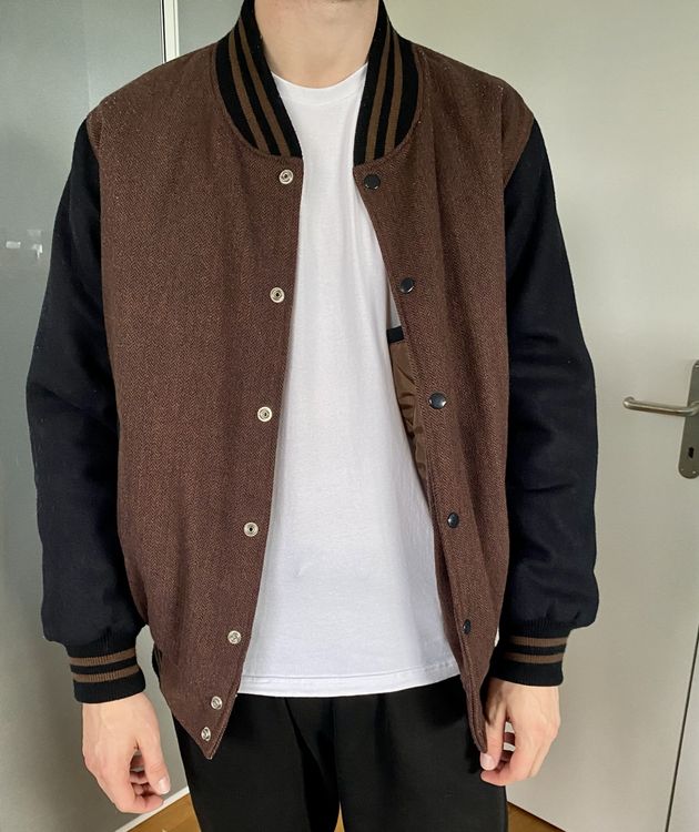 Black and brown highschool jacket | Kaufen auf Ricardo