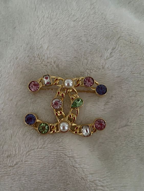 Chanel Brooch Gold Multicolor | Kaufen auf Ricardo