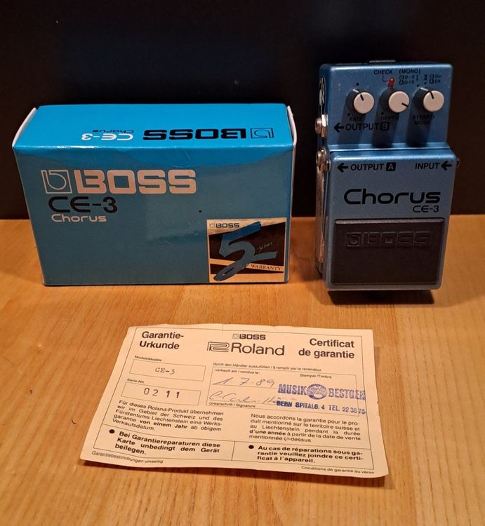 Boss CE-3 Chorus (1989) Vintage mit OVP & Garantiezertifikat (Gebraucht ...