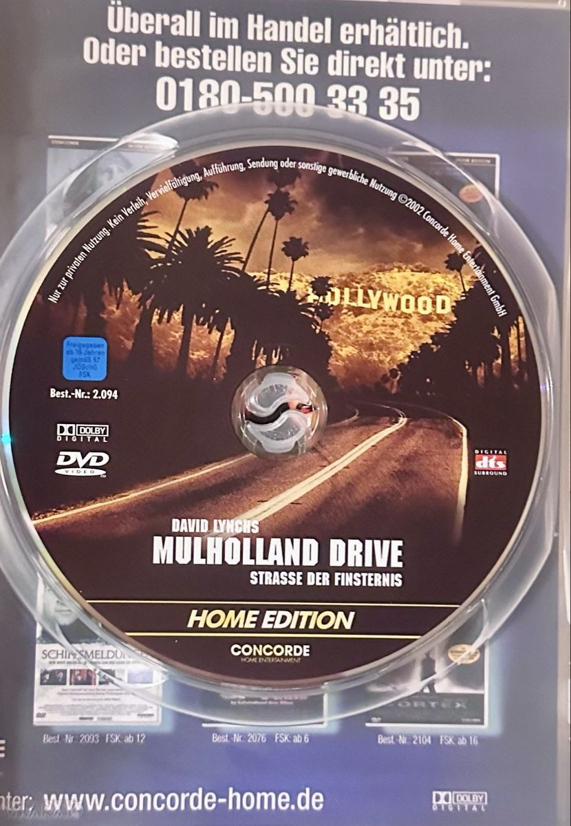 David Lynch - Mulholland Drive DVD - Top Zustand! (Gebraucht) in ...