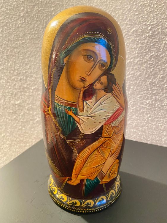 Hochwertige Kunst- Matrioshka Puppen (Ikonen-Malerei) (Gebraucht) in ...