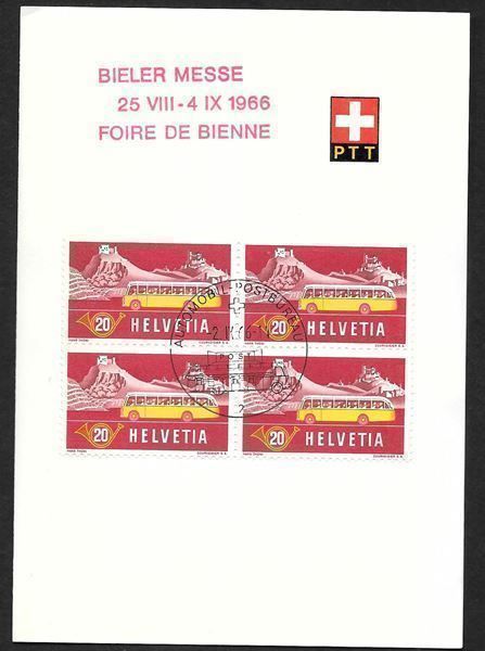 PTT Bögli Sonderstempel A. 1028 Bieler Messe Biel 1966 (Neu (gemäss Beschreibung)) in Olten für ...