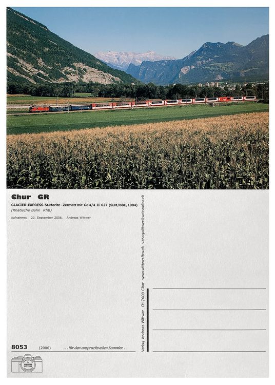Chur West Plankis Bahn RhB GLACIER-EXPRESS Ge 4/4 II 627 | Kaufen auf Ricardo