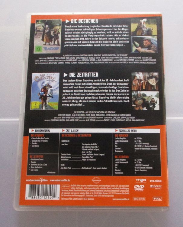 DIE BESUCHER - Teil 1 & 2 Jean Reno 2-DVD (Gebraucht) in Lichtensteig ...