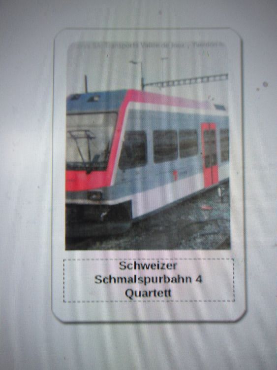 Schweizer Bahnen IV Quartett 52 Karten (Neu und originalverpackt) in Herznach für CHF 32 – mit ...