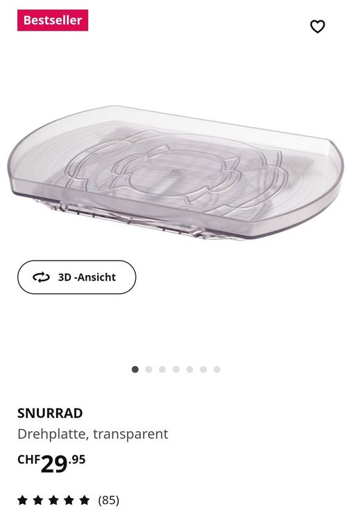 SNURRAD Drehteller Ikea | Kaufen auf Ricardo