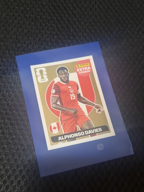Panini FIFA 2026 Extra Sticker Alphonso Davies GOLD (Neu (gemäss ...