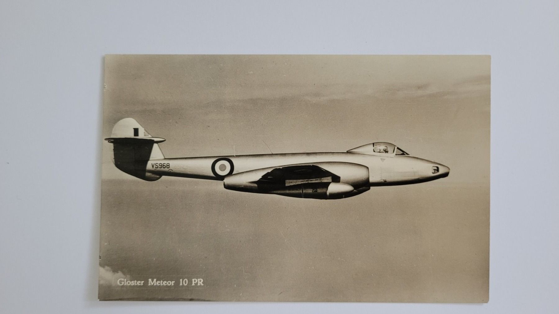 ansichtskarte Gloster Meteor 10 PR Jet Flugzeug R36 (Gebraucht) in ...