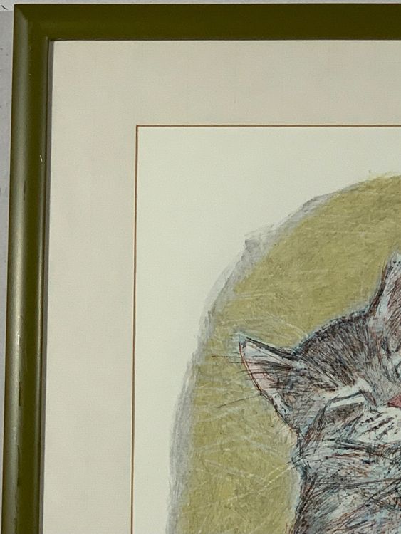 Fritz Hug (1921-1989) Lithographie Handsigniert-Baby Katze (Gebraucht) in Root für CHF 50 – mit ...