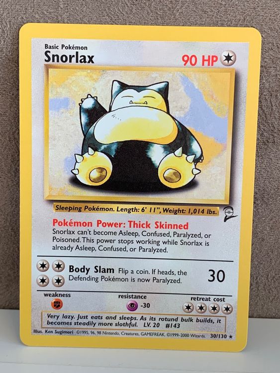 Snorlax Rare ENG Base Set 2 Pokemon 30/130 (Gebraucht) in Fislisbach ...