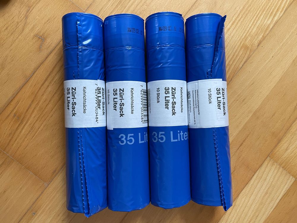 Züri Säck 4 Rollen a 35 L (Original) (Gebraucht) in Rorbas für CHF 36 ...