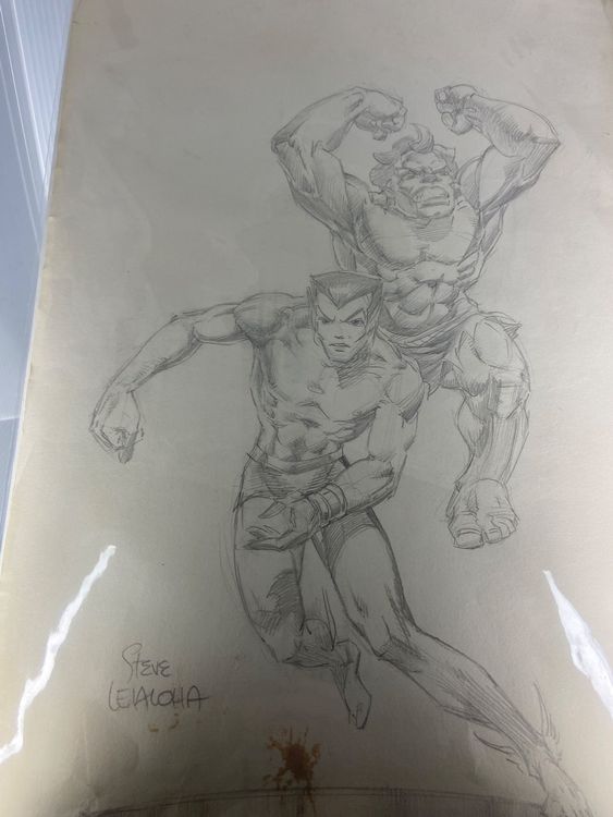 Hulk and Sub-Mariner Sketch by Steve Leialoha (Gebraucht) in Boudry für ...