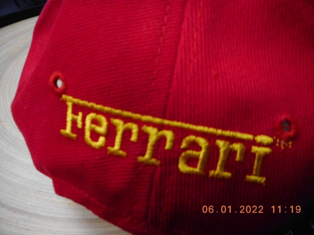 FERRARI Mütze CAP gesticktes Logo (Neu (gemäss Beschreibung)) in ...
