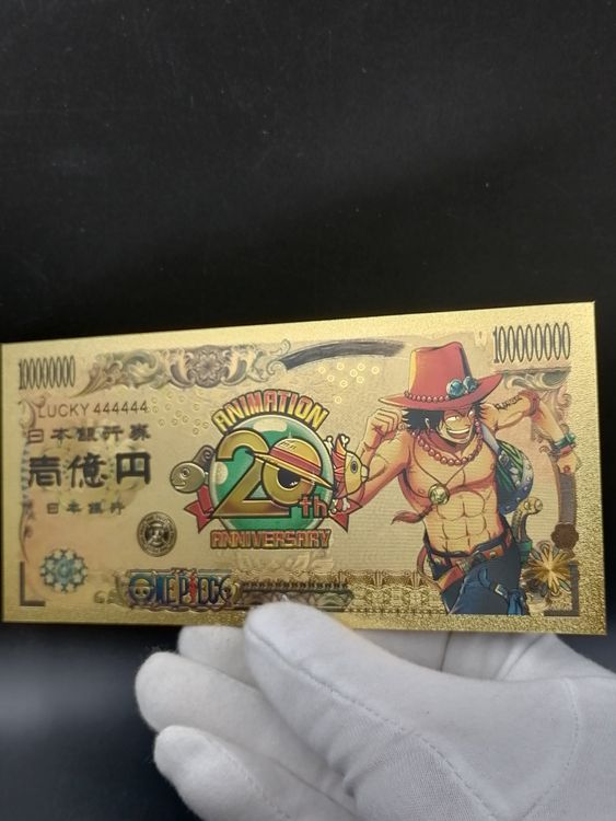 ♦One Piece♣ Anime Gold Banknote (Neu und originalverpackt) in Dübendorf ...
