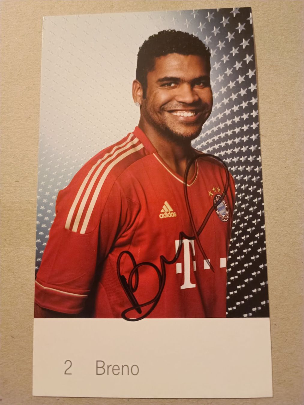 Breno - Bayern München - Handsignierte Autogrammkarte (Gebraucht) in ...