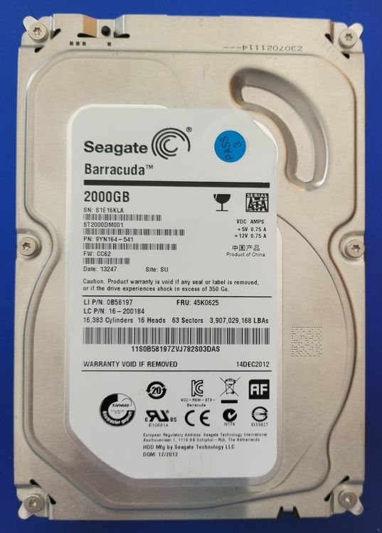 Seagate Barracuda HDD 2TB SATA | Kaufen auf Ricardo
