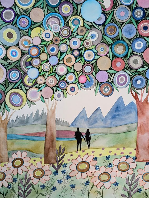 Original Aquarell Liebe für immer Bild (Neu und originalverpackt) in Wittenbach für CHF 185 ...