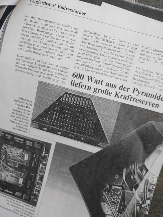 Yamaha B6 Pyramide Endstufe legendär, 1980 Rarität (Gebraucht) in ...