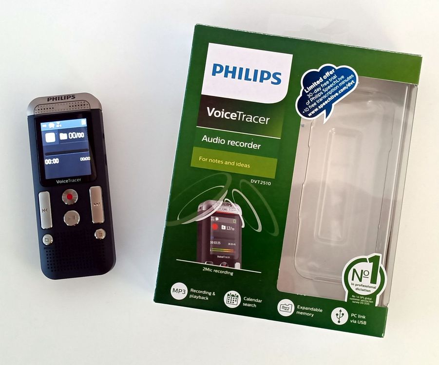 Dictaphone Philips VoiceTracer DVT2510 (Neu (gemäss Beschreibung)) in Teufen ZH für CHF 35 – mit ...