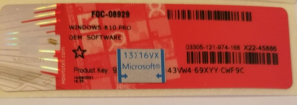 100 Stk Windows 10 Pro Vollversion Key Aufkleber auch WIN 11 (Neu und ...