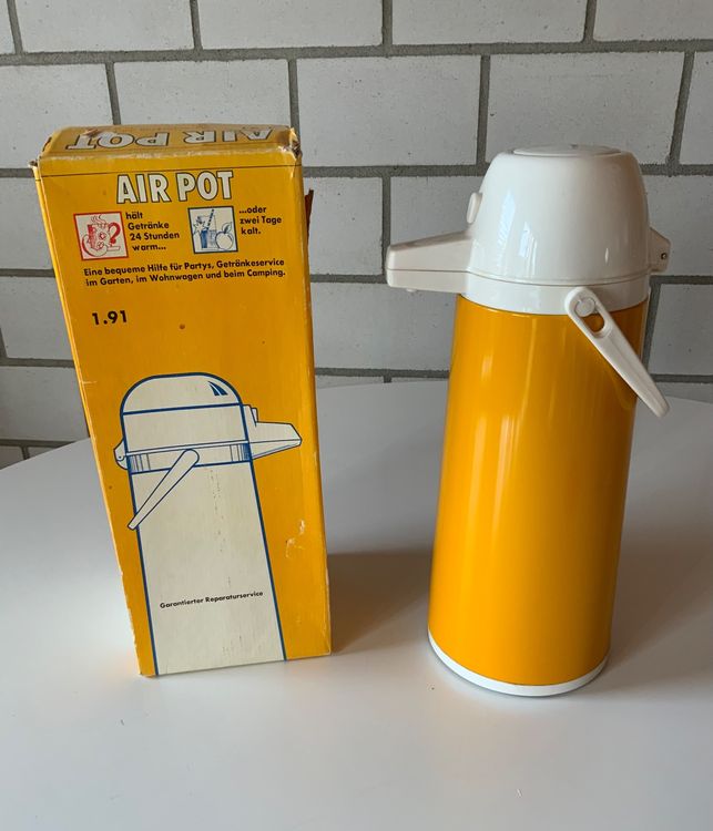 Originaler Pump Thermoskrug „Theos Air Pot“; 1970 er Jahre | Kaufen auf ...
