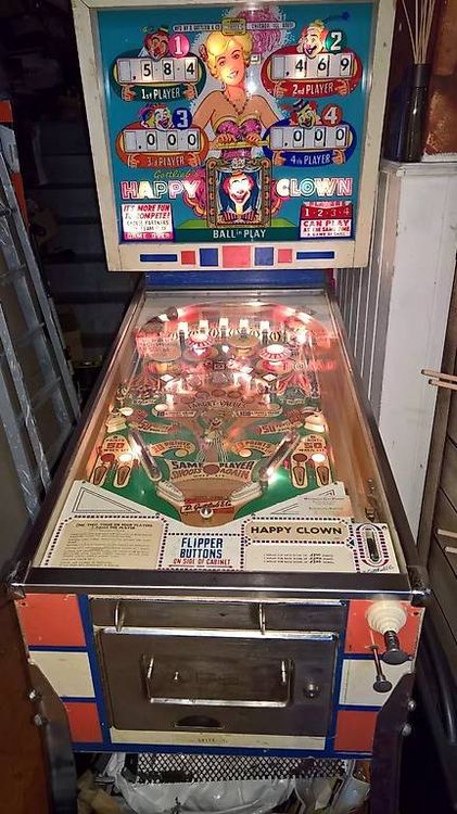 Super Flipper Vintage Gottlieb "Happy Clown" de 1964 USA (D'occasion) à ...