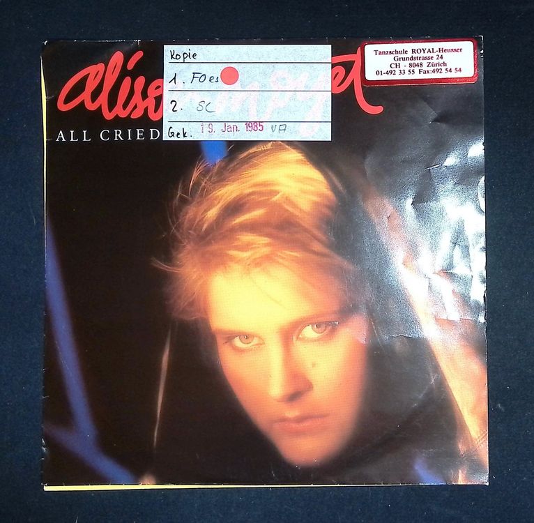 Alison Moyet - All Cried Out Single 7 (Gebraucht) in Russo für CHF 2 ...