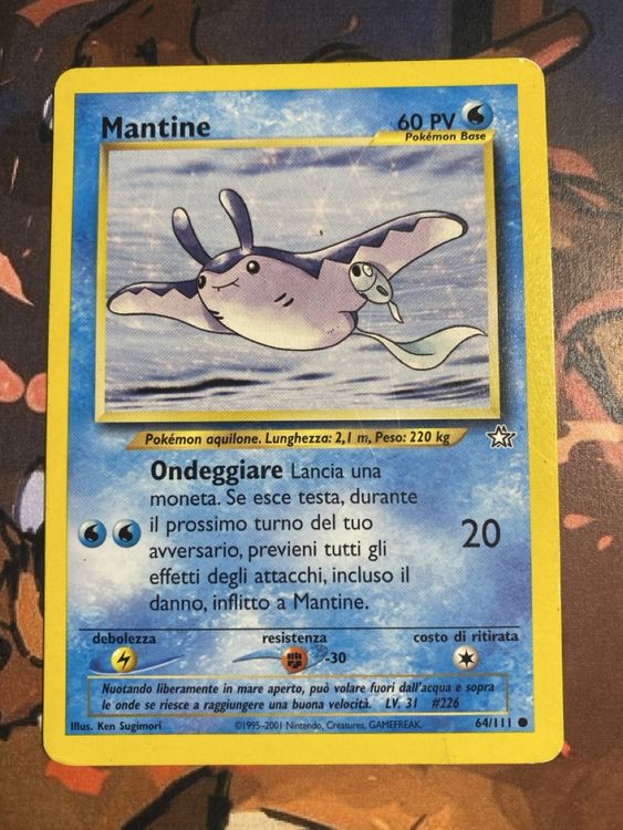 Carta Pokémon Mantine - Set Base: Perfetta per collezionisti (Usato) a ...