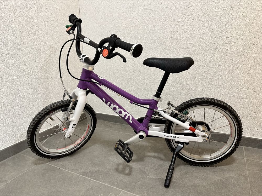 Woom 2 Kinderfahrrad 14 Zoll purple | Kaufen auf Ricardo