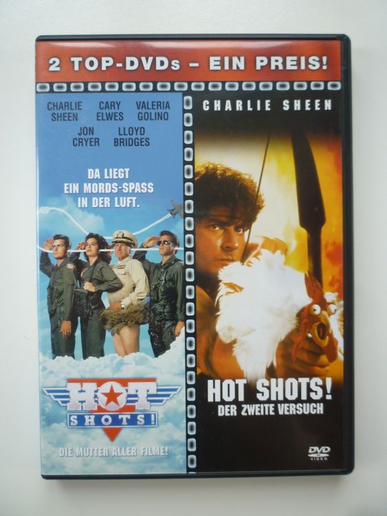 Hot Shots 1 + 2 - 2 DVD - mit Charlie Sheen, Jon Cryer | Kaufen auf Ricardo